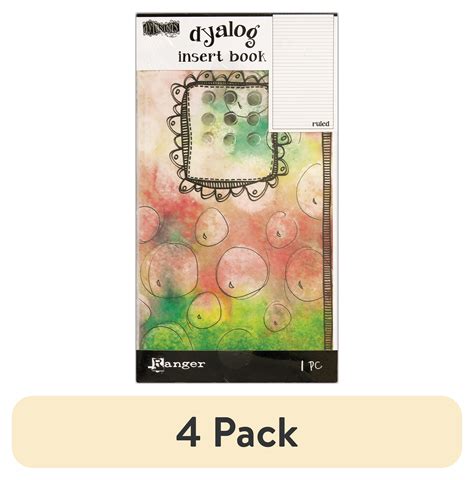 4 Pack Dyan Reaveleys Dylusions Dyalog Insert Book Ruled