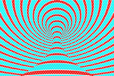 크리스마스 축제 빨간색과 파란색 나선형 터널 줄무늬 꼬인된 크리스마스 광학 환영입니다 최 면의 배경입니다 3d 그림을 렌더링 합니다 12월에 대한 스톡 사진 및 기타 이미지