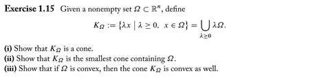 Solved Exercise 1 15 Given A Nonempty Set Ω⊂rn Define