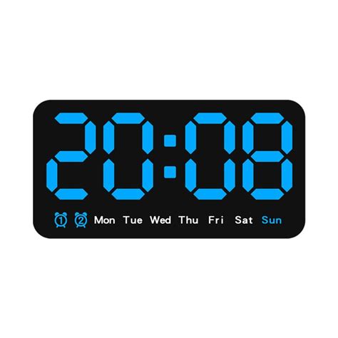 Dsaa Multi Functional Electronic Wall Clock Temperature Date Wall