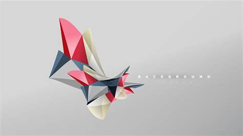 초록 배경기하학적 종이 접기 스타일 모양 구성 삼각형 낮은 폴 리 디자인 개념 다채로운 최신 유행 최소한의 그림 0명에 대한