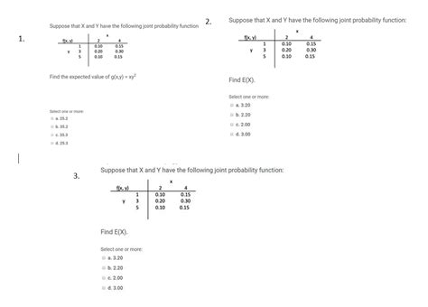 solved 2 suppose that x and y have the following joint