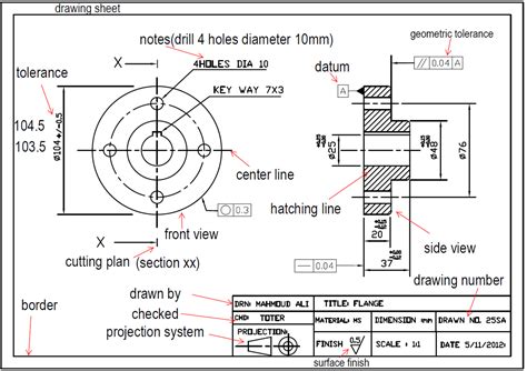 Info Trade Engineering Drawing Important Notes