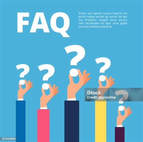 Faq 개념 물음표를 들고 있는 사업가의 손 퀴즈 및 온라인 지원 벡터 일러스트레이션 배너 표지판에 대한 스톡 벡터 아트 및 기타 이미지 배너 표지판 요청 질의응답