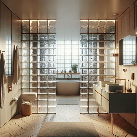 Glass Brick Shower Glass Brick Bathroom Glass Block Bathroom