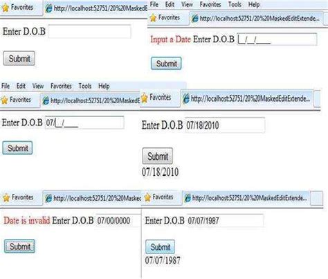 The Ajax Toolkit MaskedEditExtender Control In ASP Net MindStick
