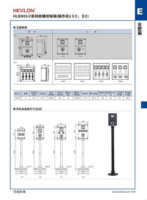 HLBX03 系列防爆控制箱 操作柱 IIC IIIC