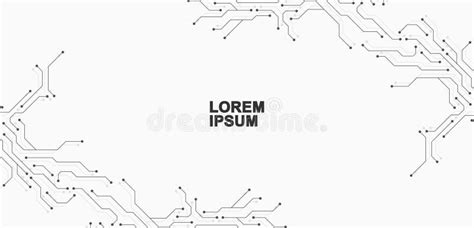 Circuit Board Digital Abstract Background Motherboard Technology Texture Design Stock Vector