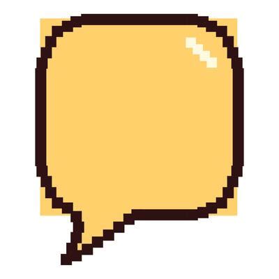 Pixel Speech Bubble Vector Art Icons And Graphics For Free Download