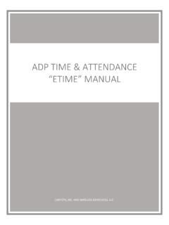 ADP TIME ATTENDANCE ETIME ManuaL Adp Time Attendance Etime Manual Pdf PDF PRO