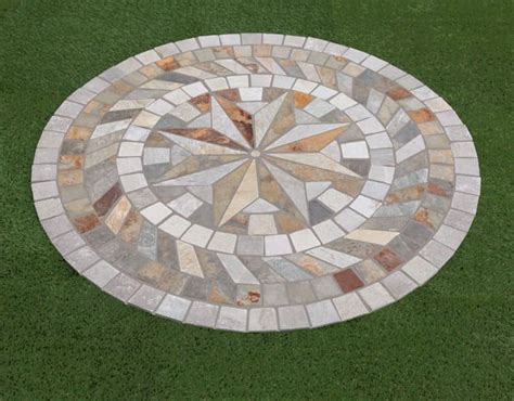 Summer Nails Stepping Stones Brick Circle Outdoor Decor Nature