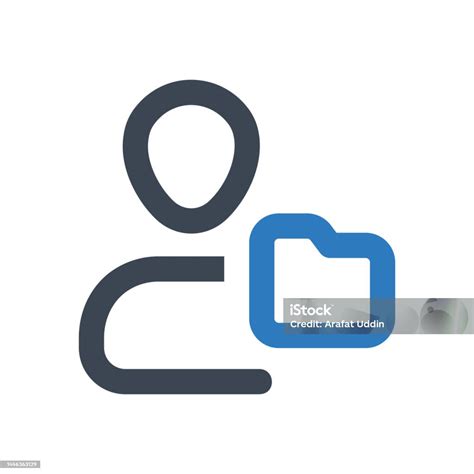 User Folder Icon Vector Illustration User Folder Files Profile Share Account Documents File