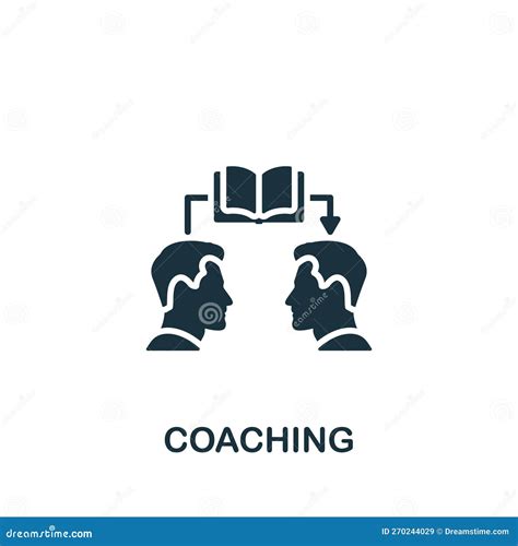 Coaching Icon Monochrome Simple Sign From Performance Collection Stock Vector Illustration Of