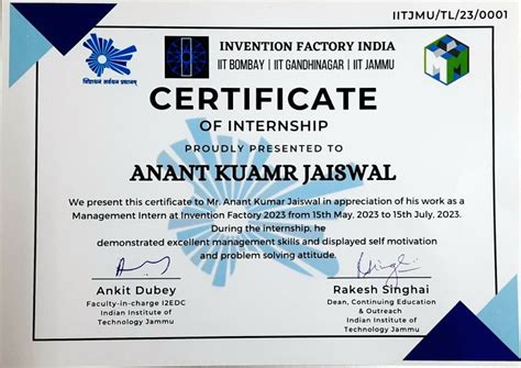 Anant Kumar Jaiswal On Linkedin Internshipcompletion