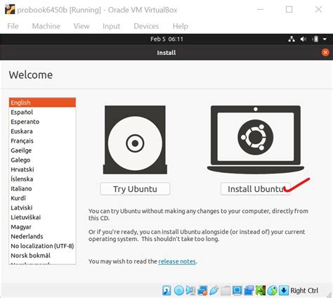 ติดตั้ง Ubuntu 2004 บน Virtual Machine Virtualbox รับทําโปรเจค Arduino