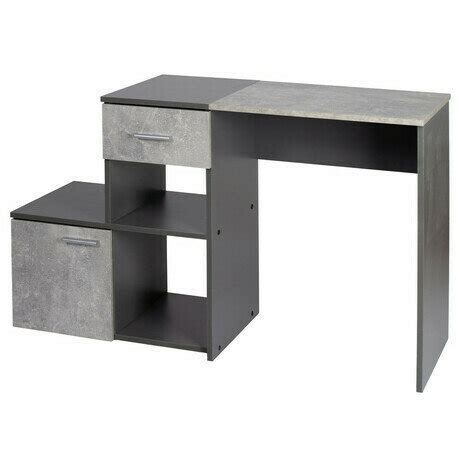 В продаже 🚩 Стол рабочий Ultra серого цвета со стеллажом слева — купить ...