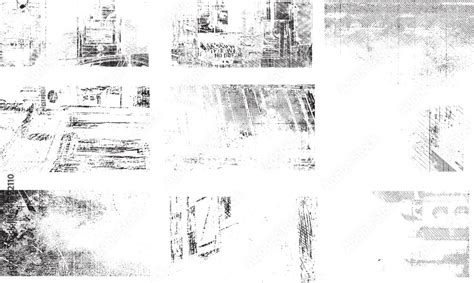 Overlay Vintage Grunge Paper Texture Old Damage Dirty Grainy And Scratches Set Of Different