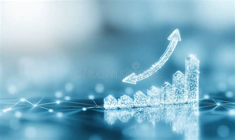 A Futuristic Graph Depicting Growth And Progress Symbolizing Business Success And Data Analysis