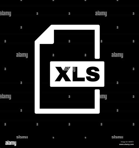 The XLS Icon File Format Symbol Flat Vector Illustration Stock Vector Image Art Alamy