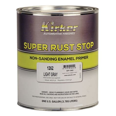 Kirker Super Rust Stop Enamel Primer Light Gray Gal Tp Tools And Equipment