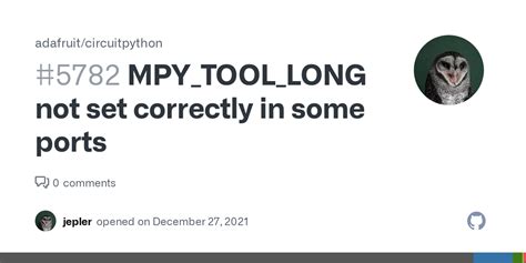 Mpytoollongintimpl Not Set Correctly In Some Ports · Issue 5782