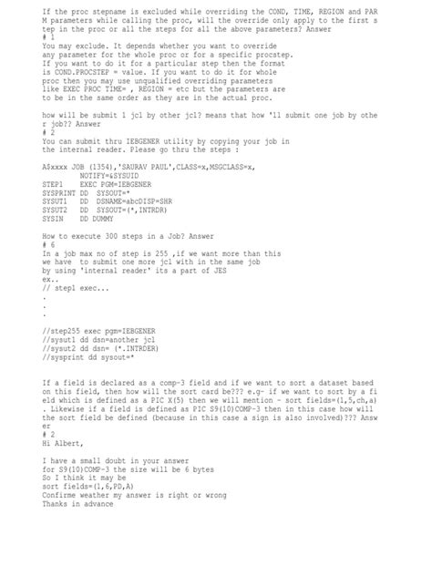 Jcl Notes Pdf Areas Of Computer Science Computer Architecture