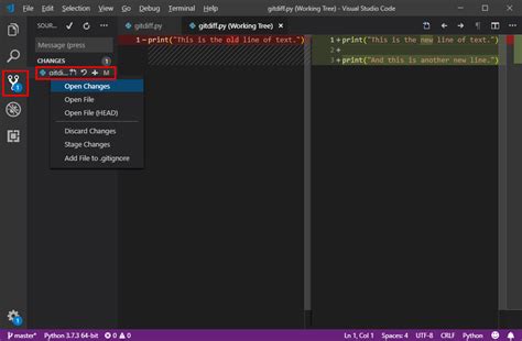 Resuelta git Cómo puedo ver git diff en el archivo02