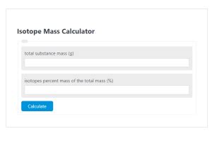 Isotope Mass Calculator Calculator Academy