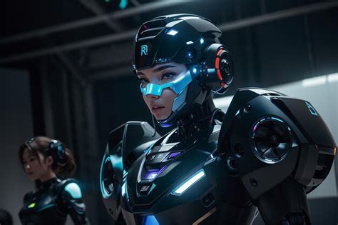 Premium Ai Image Ai Robotics Prototype Showcase