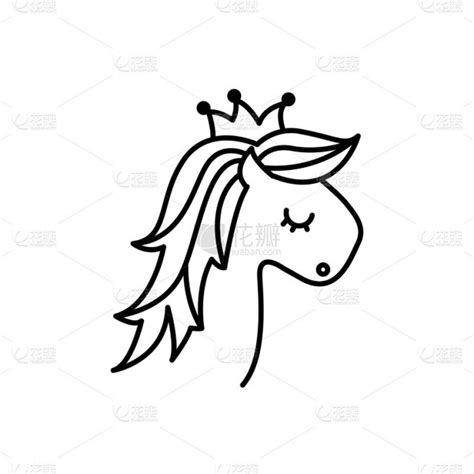 绘图的可爱独角兽图标