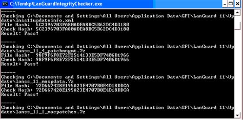 Utility LanGuard File Integrity Checker JCPIT Support