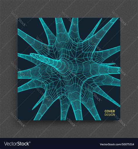 Connection Structure 3d Abstract For Science Vector Image