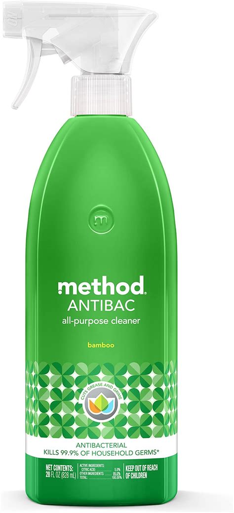 Method Antibacterial All Purpose Cleaner Spray Bamboo Kills 99 9 Of Household