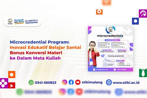 Microcredential Program Stiki Malang Inovasi Edukatif Belajar Santai
