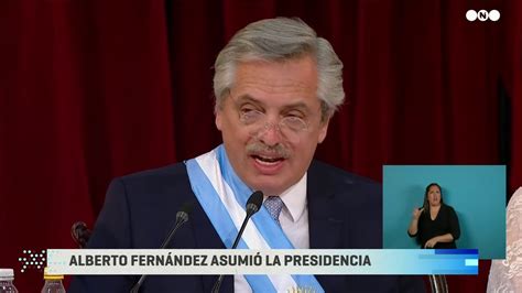 Discurso Completo De Alberto FernÁndez Al Asumir Como Presidente En El