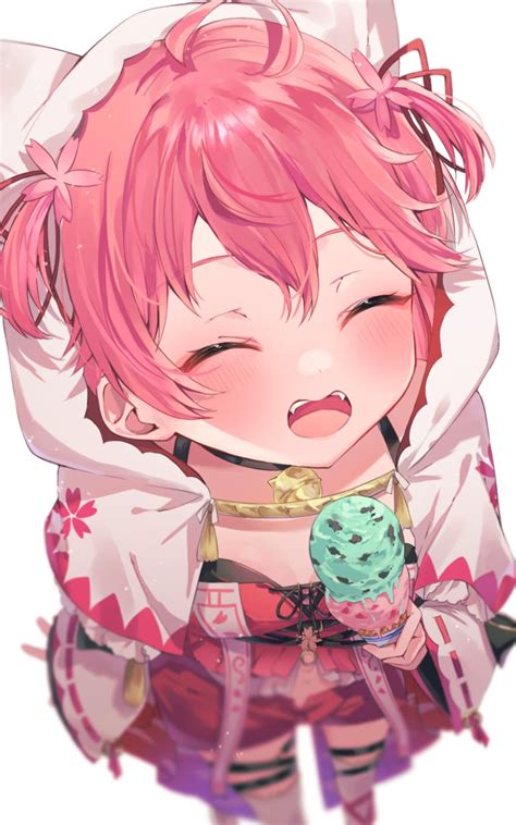 Sakura Miko And Sakura Miko Hololive Drawn By Gaaa U Danbooru