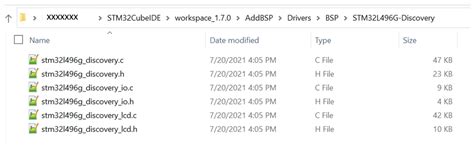 How To Add A Bsp To An Stm32cubeide Project Stmicroelectronics Community