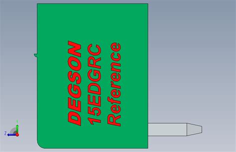 Degson 15edg And 15edg（公头） 5 08mm 螺钉锁紧，插拔式接线端子 Fullpack 15edgrc 5 08 Xxp 14 00ah Solidworks 2020