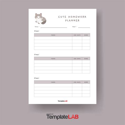 Printable Homework Logs Template Business Psd Excel Word Pdf 15 Free
