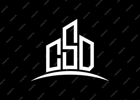 premium vector letter csd building vector monogram logo design