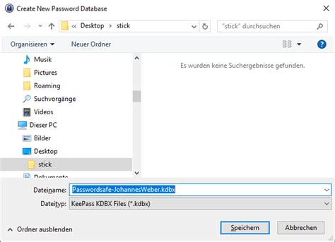 Keepass Installation 02 Create New Database