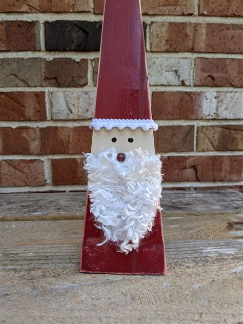 Santa Block Etsy
