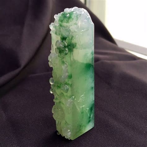 🤗미얀마 A급 천연 비취 인장 제이다이트 A 제이드 녹색 비취 도장 보물 보석 무화학처리 무염색 가보 유색석 유색보석1020만원 Youtube
