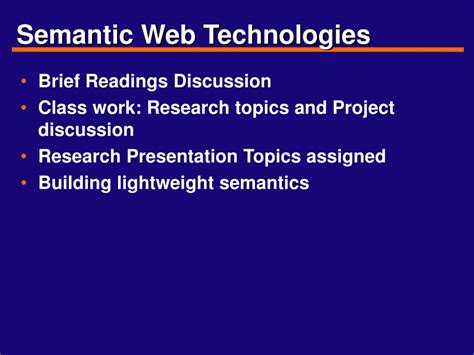 Ppt Semantic Web Technologies Powerpoint Presentation Free Download