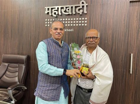Padmashri Shri Ramesh Patange Visited Mkvib Office At Fort Today