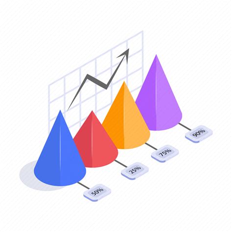 Pyramid Graph Data Performance Analysis Analytics Statistics Icon