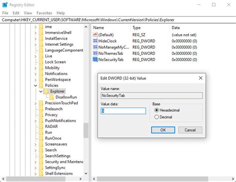 Remove Security Tab From Files And Folders Properties In Windows Saint