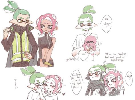Inkling Player Character Octoling Player Character Inkling Boy Octoling Girl Agent And