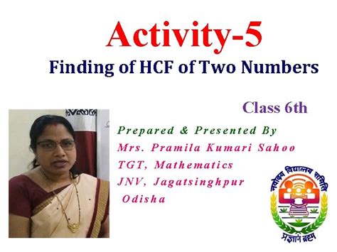 Activity5 Finding Of HCF Of Two Numbers Class