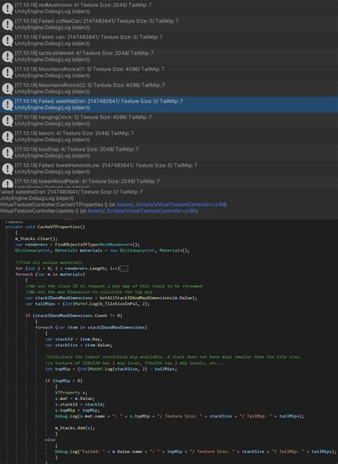 My Feedback On Virtual Texturing Unity Engine Unity Discussions